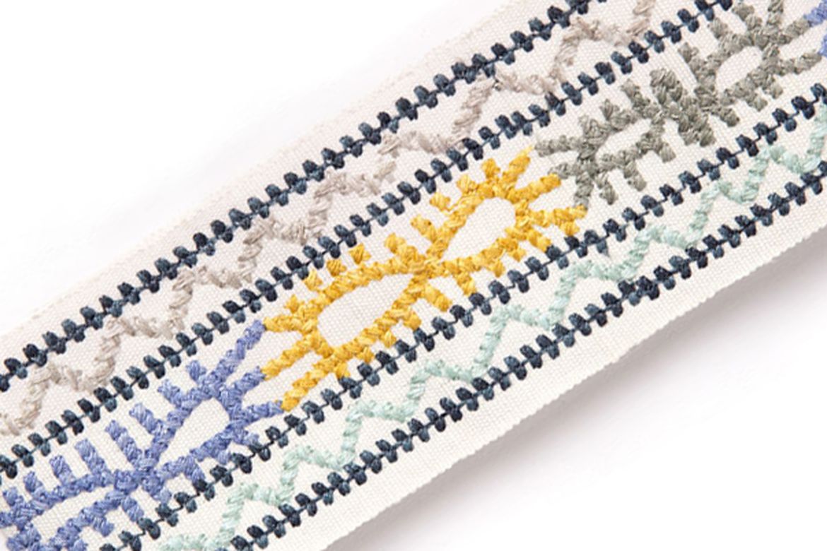 Christopher Farr Caravanne Border Indigo Trim | 40% Off (Samples)