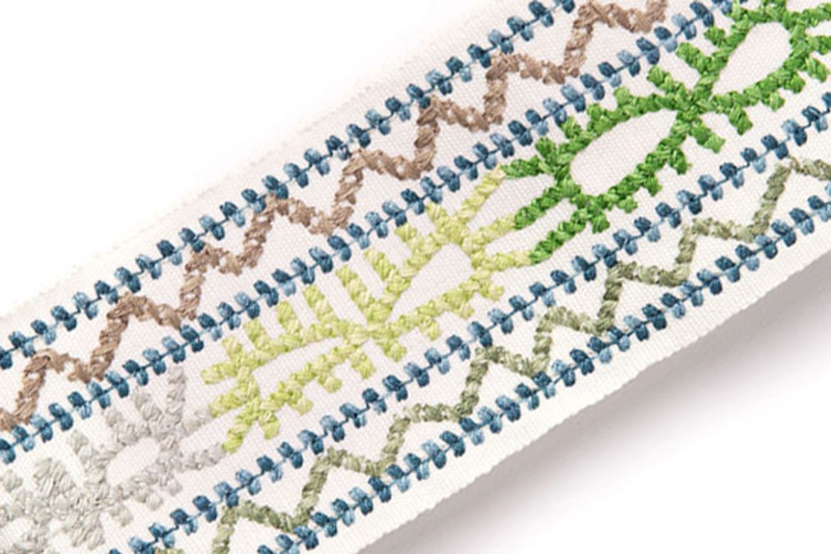 Christopher Farr Caravanne Border Green Trim | 40% Off (Samples)