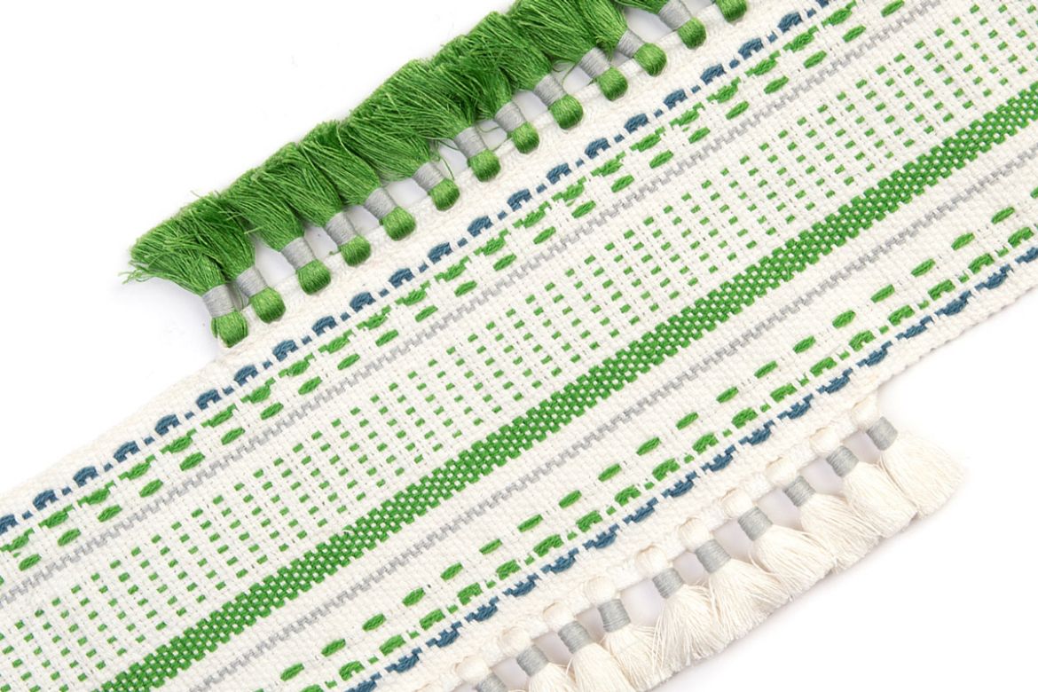 Christopher Farr Pom Parade Green Trim | 40% Off (Samples)
