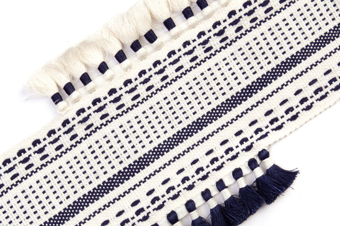 Christopher Farr Pom Parade Dark Indigo Trim | 40% Off (Samples)