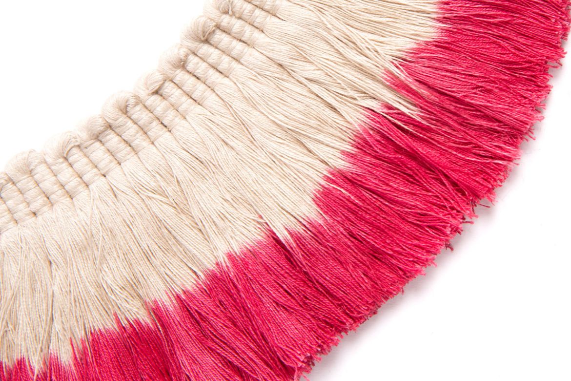 Christopher Farr Ombre Fringe Hot Pink Trim | 40% Off (Samples)