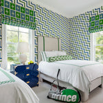 Christopher Farr Ozone Indoor Printed Indigo Fabric | 40% Off (Samples)