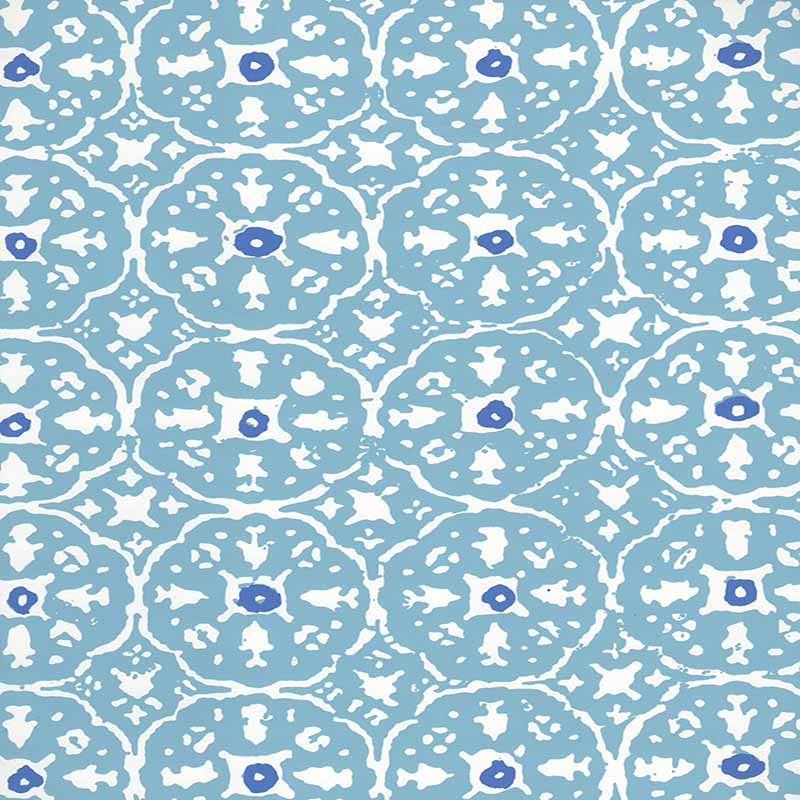 China Seas Nitik Ii Sky Blue 149-201WWP Wallpaper | 40% Off (Samples)