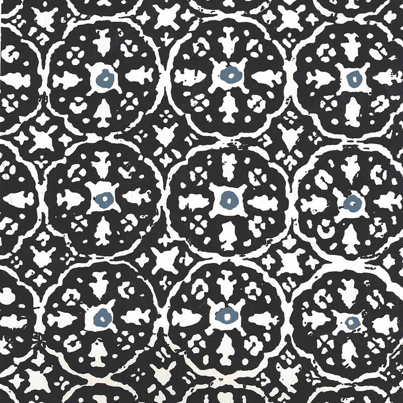 China Seas Nitik Ii Black Navy 149-58WP Wallpaper | 40% Off (Samples)