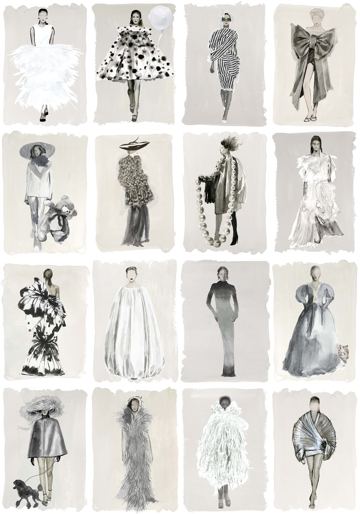 Cole & Son Couture Carousel Monochrome 175/1002M.CS.0 Sample | 40% Off (Samples)