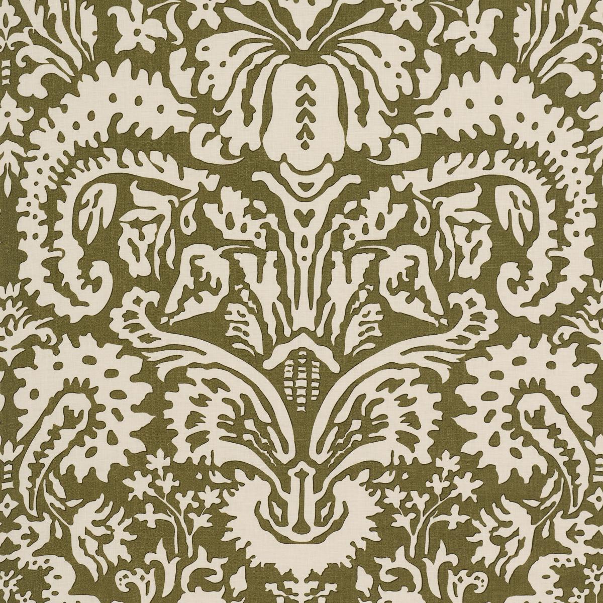 Schumacher Suffolk Damask Blue 182122 Fabric | 40% Off (Samples)