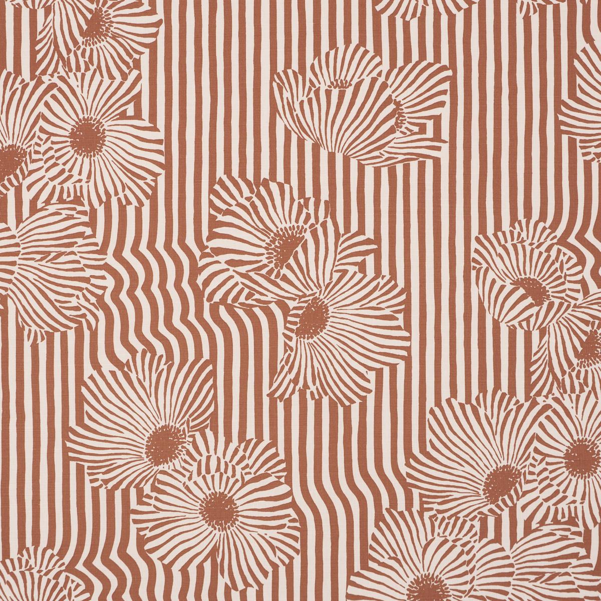 Schumacher Chaney Floral Terracotta 182540 Fabric | 40% Off (Samples)