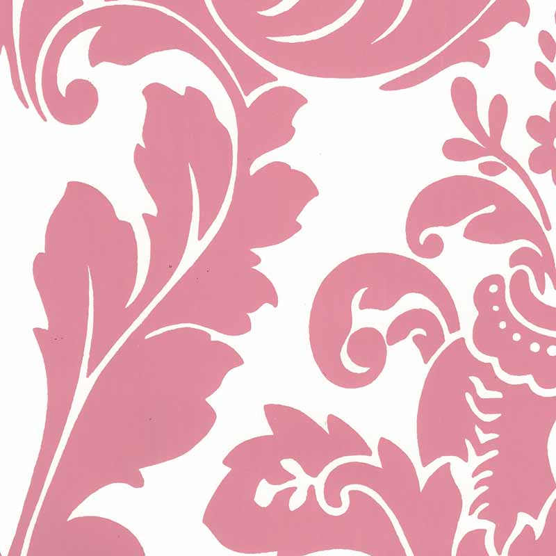 Quadrille Monty Dark Pink 302163W Wallpaper | 40% Off (Samples)