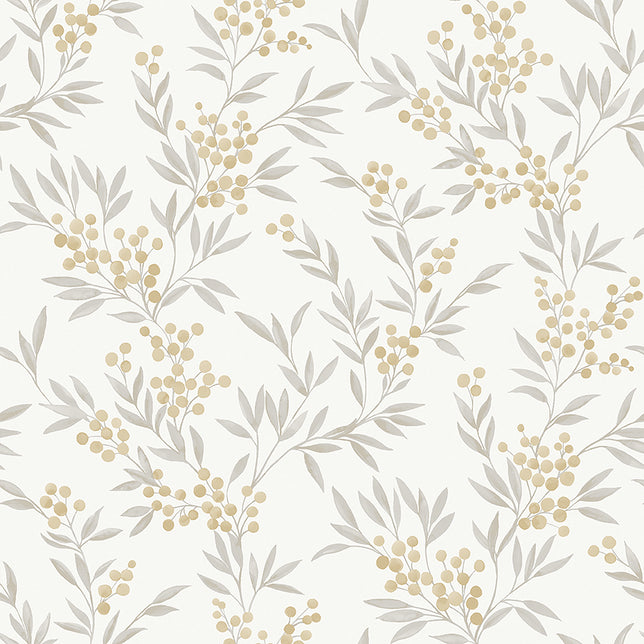 Schumacher Forest Berries Leaf And Stone 4714 Wallpaper | 40% Off (Samples)