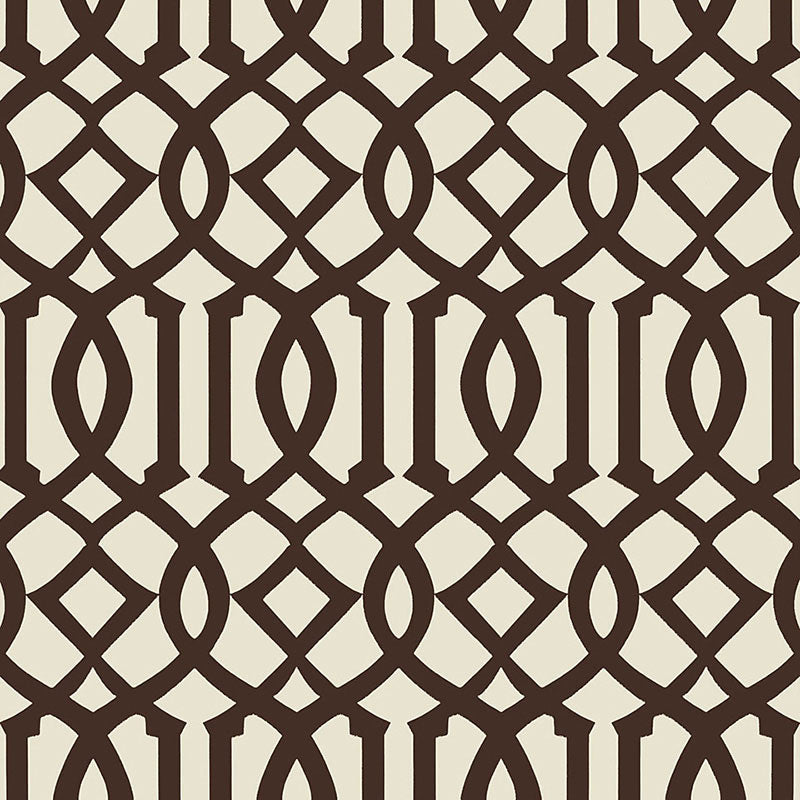 Schumacher Imperial Trellis II Java / Cream 5005803 Sample | 40% Off ...