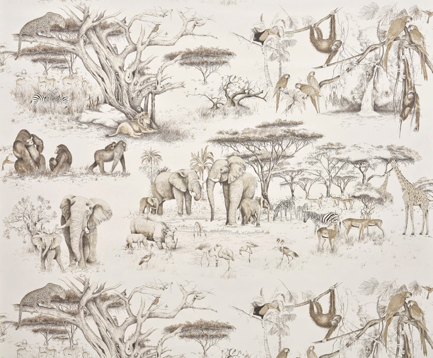 Pierre Frey Masai Mara Oasis FP433002 Wallpaper | 40% Off (Samples)