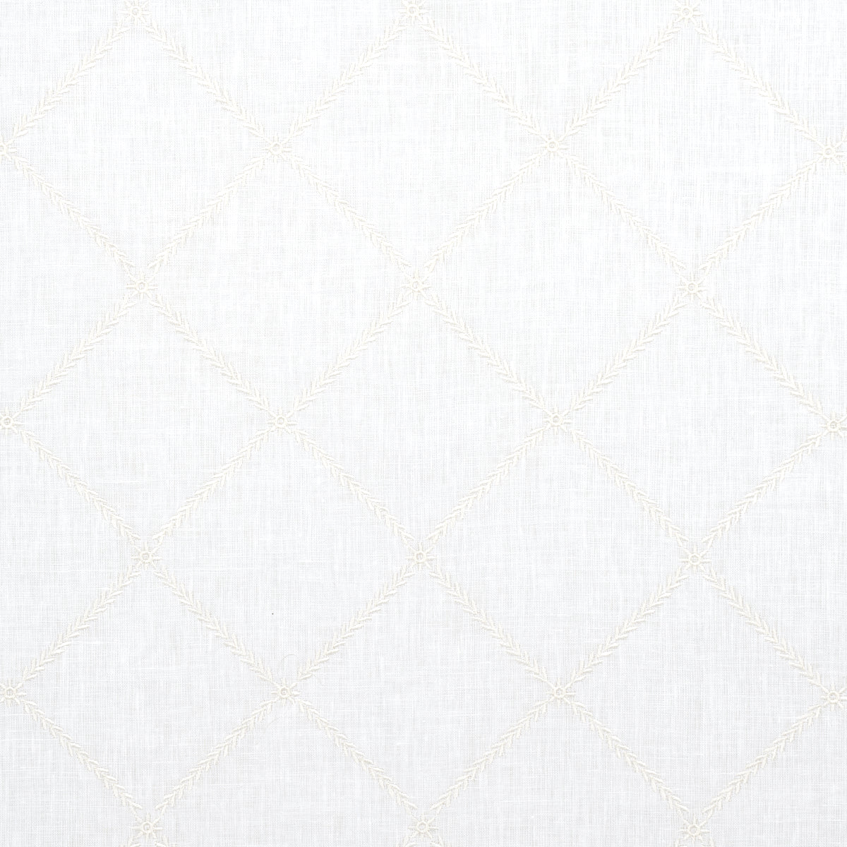 Schumacher Gemma Sheer Blanc 67180 Sample | 40% Off (Samples)