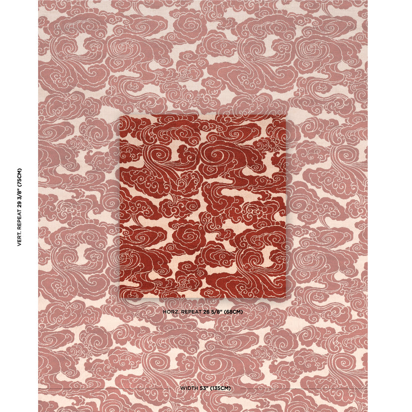Schumacher Sozan Velvet Cinnabar 74064 Sample | 40% Off (Samples)