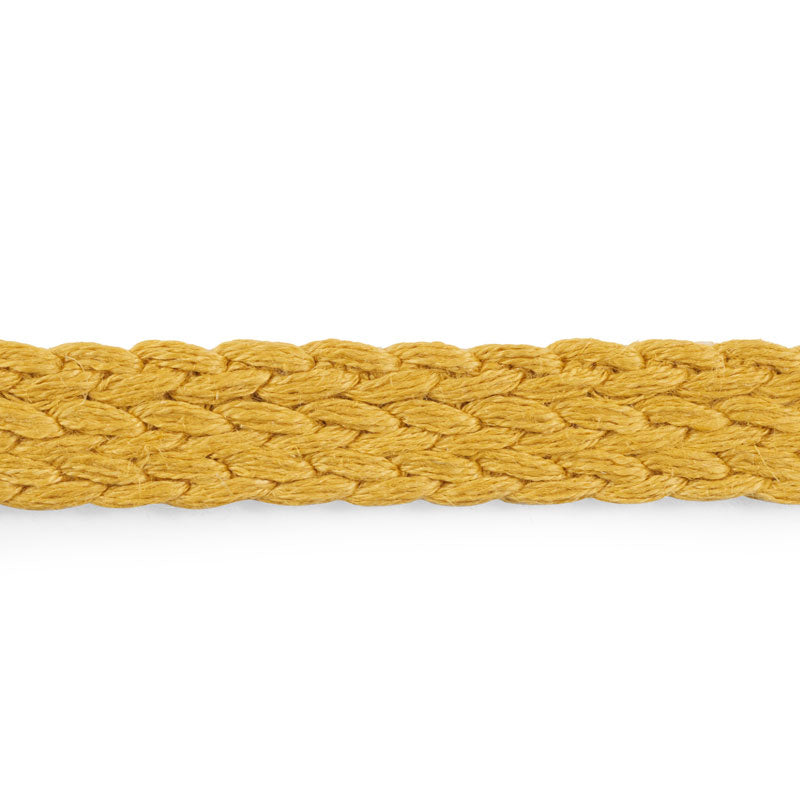 Schumacher Braided Linen Tape Medium Gold 76283 Sample | 40% Off (Samples)