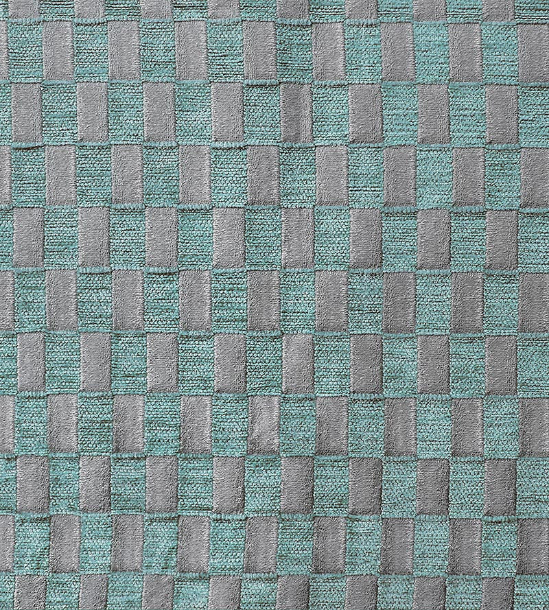 Aldeco Damier Porcelain Blue A9DAMI0005 Fabric | 40% Off (Samples)
