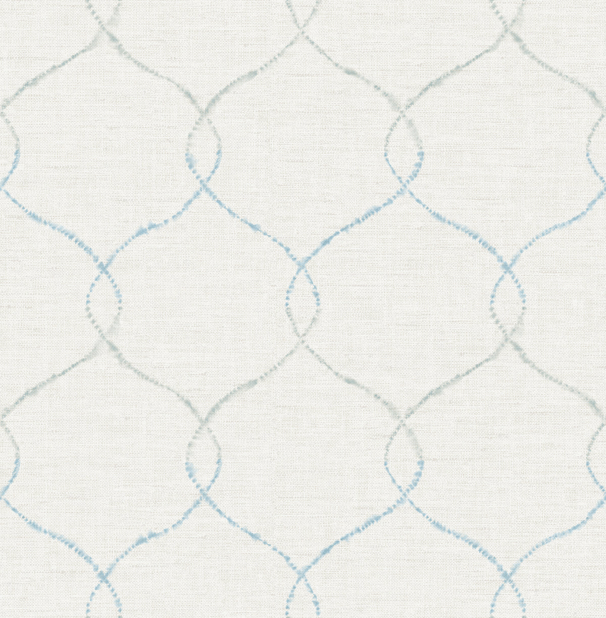 Seabrook Designs Shibori Lattice Sky Blue, Gray, & Metallic Pearl ...