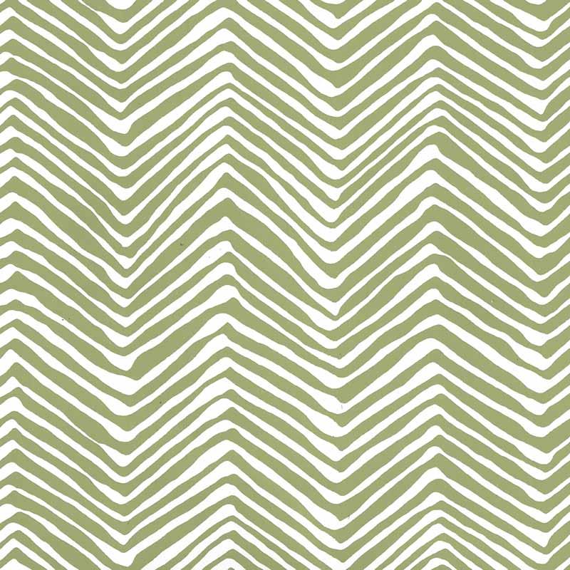 Alan Campbell Petite Zig Zag Jungle Green AP303-32W Wallpaper | 40% Off ...