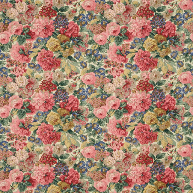 Sanderson Rose & Peony Ruby/Pink/Blue/Yellow/Ivory DKH147205 Sample ...