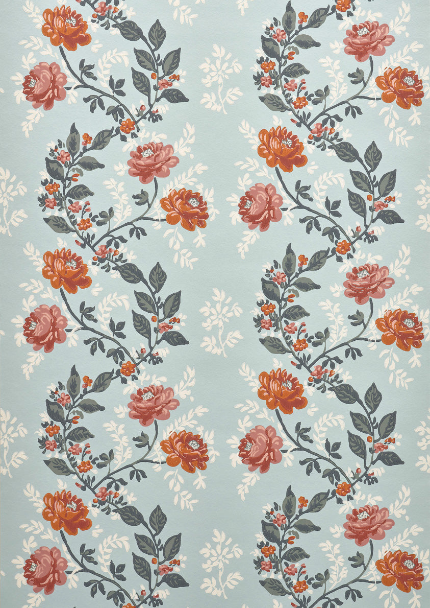 Pierre Frey Rosa Fruits Rouges FP217001 Wallpaper | 40% Off (Samples)