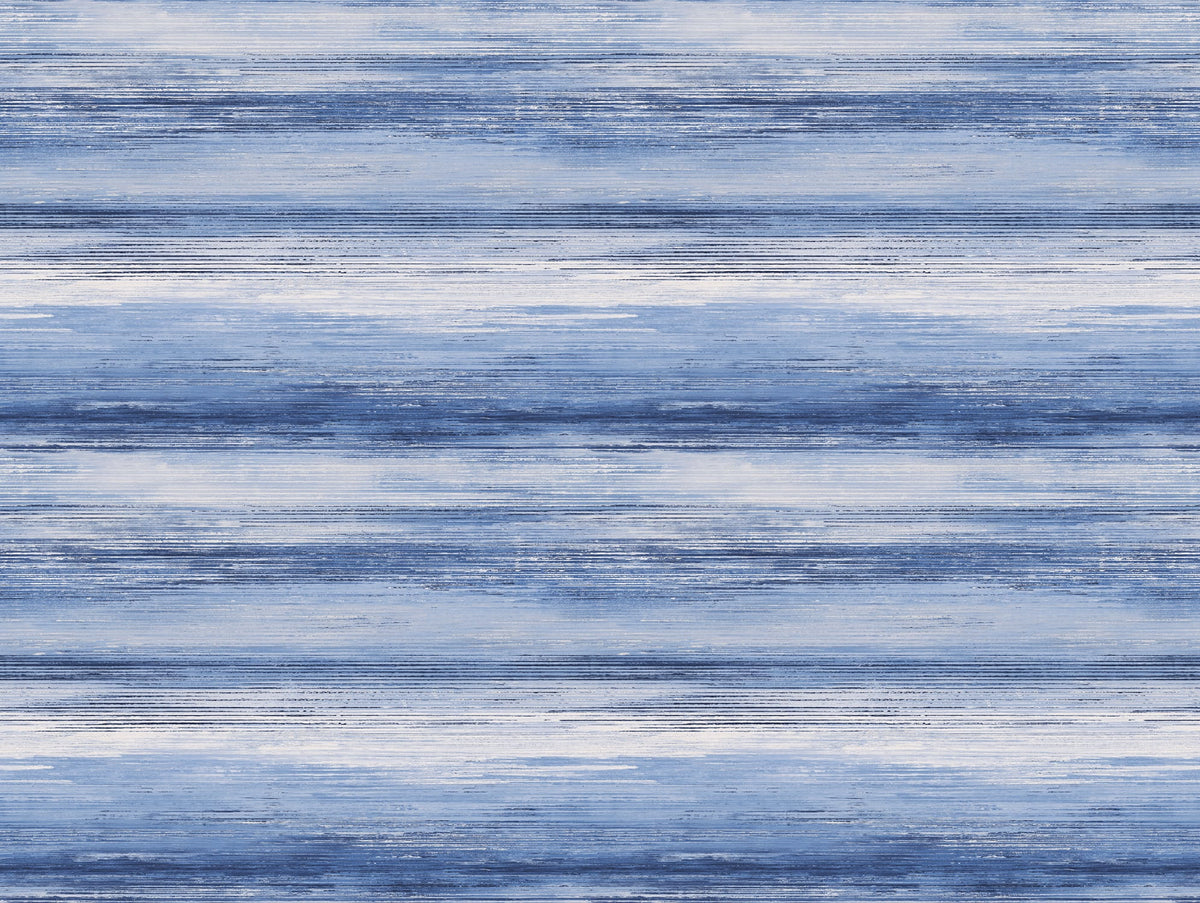 Seabrook Designs Sunset Stripes Fabric Moody Blue And Frost LW52002F ...