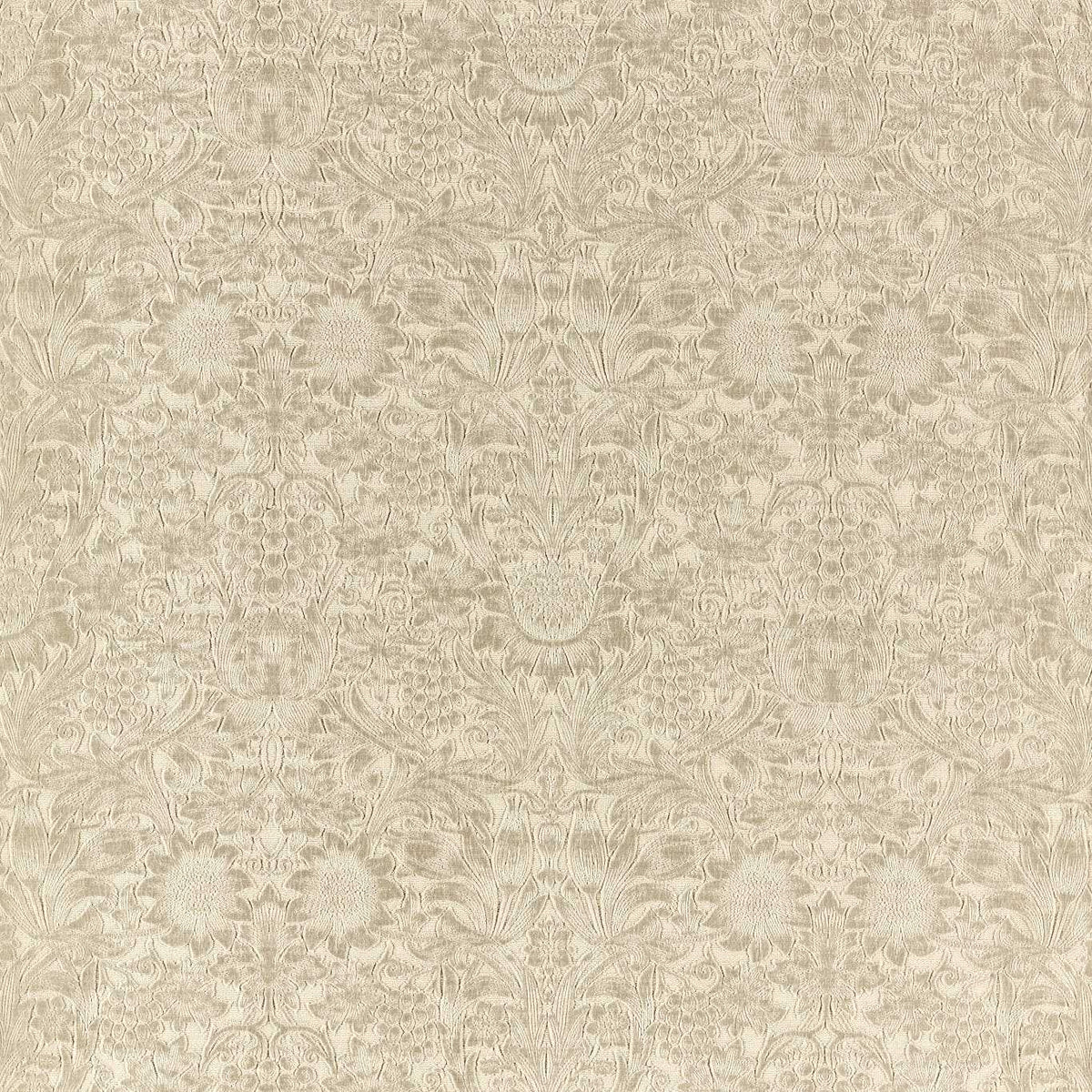Morris & Co Sunflower Caffoy Velvet Fired Biscuit MWAR237286 Fabric ...