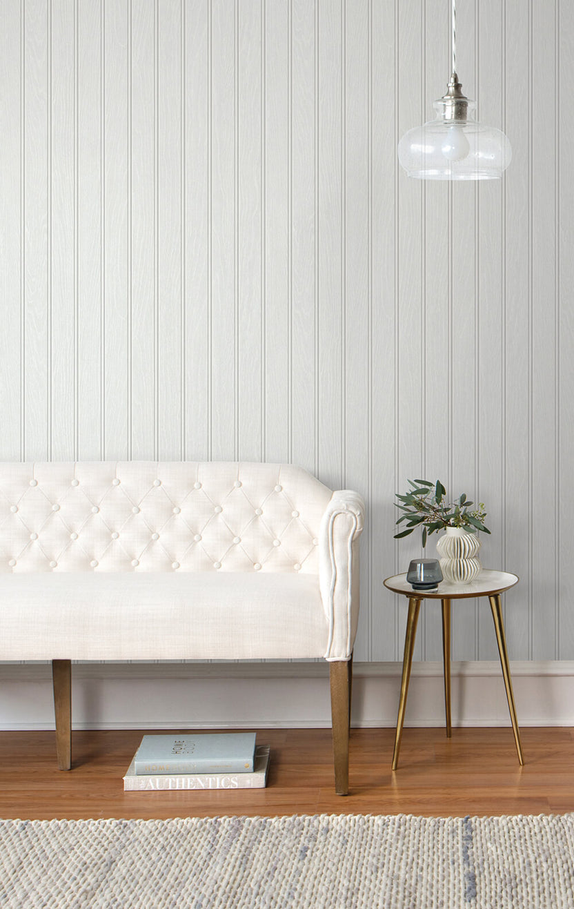 NextWall Beadboard Off-white & Pearl Gray NW35800 Wallpaper | 40% Off ...