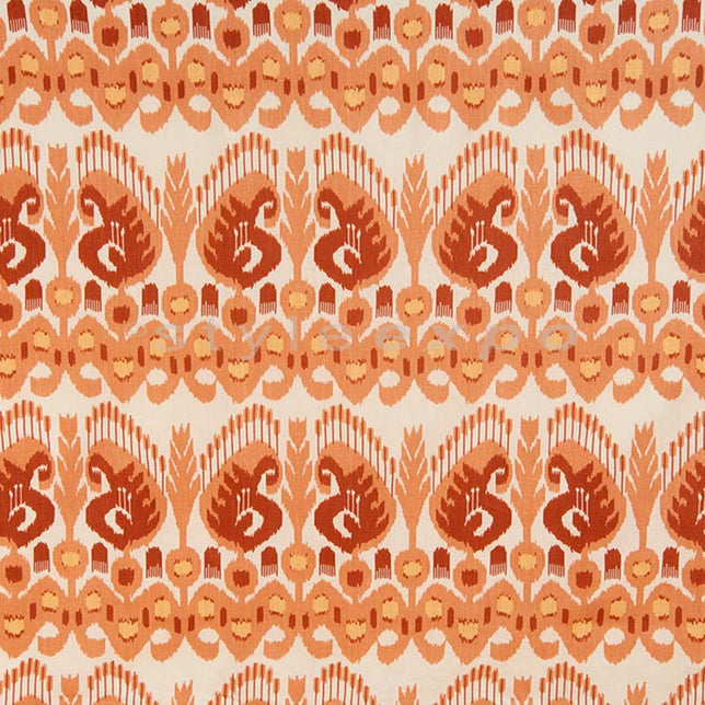 Quadrille Petra Ikat Greens / Yellow 306560F-07 Fabric | 40% Off (Samples)