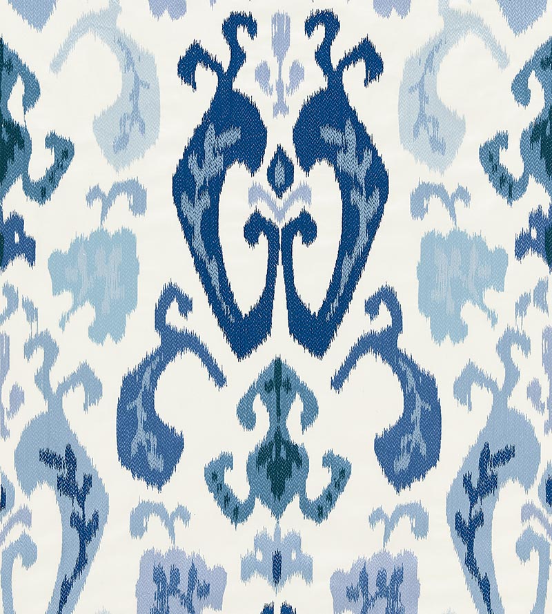 Scalamandre Mandalay Ikat Embroidery Porcelain SC271720002 Fabric | 40% ...