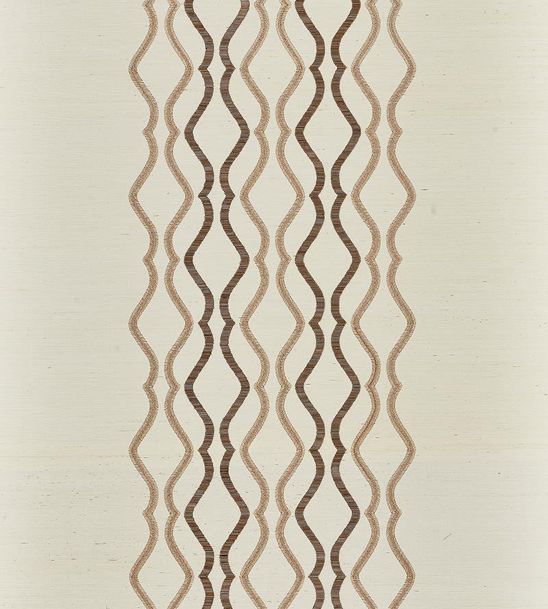 Scalamandre Valentina Embellished Sisal Shell SCWP884470002 Wallpaper ...