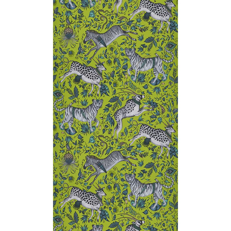 Clarke & Clarke Protea Lime W0119/05.CAC.0 Wallpaper | 40% Off (Samples)