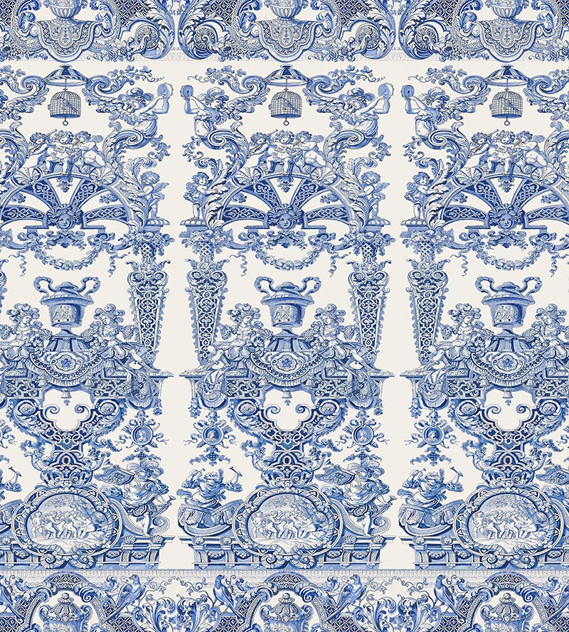 Nicolette Mayer Hampton Court - Panel Blue WNMHAMP0001 Sample | 40% Off ...