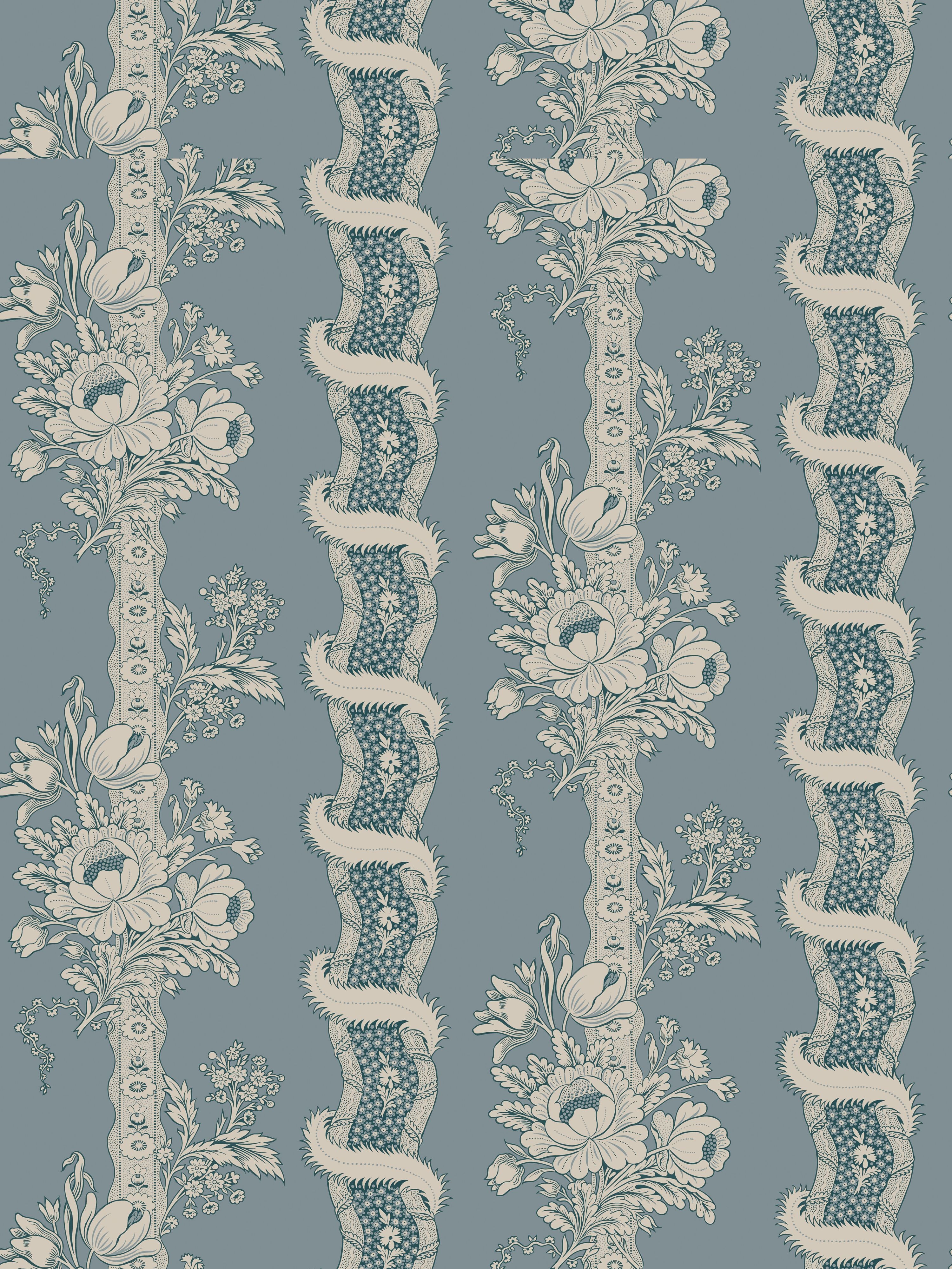 Scalamandre Alexandra Misty Blue WSBALEXANDRA250 Wallpaper | 40% Off ...
