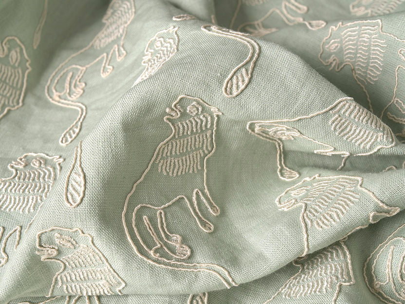 Braquenie Zarand Coordonne Celadon B7670003 Fabric | 40% Off (Samples)