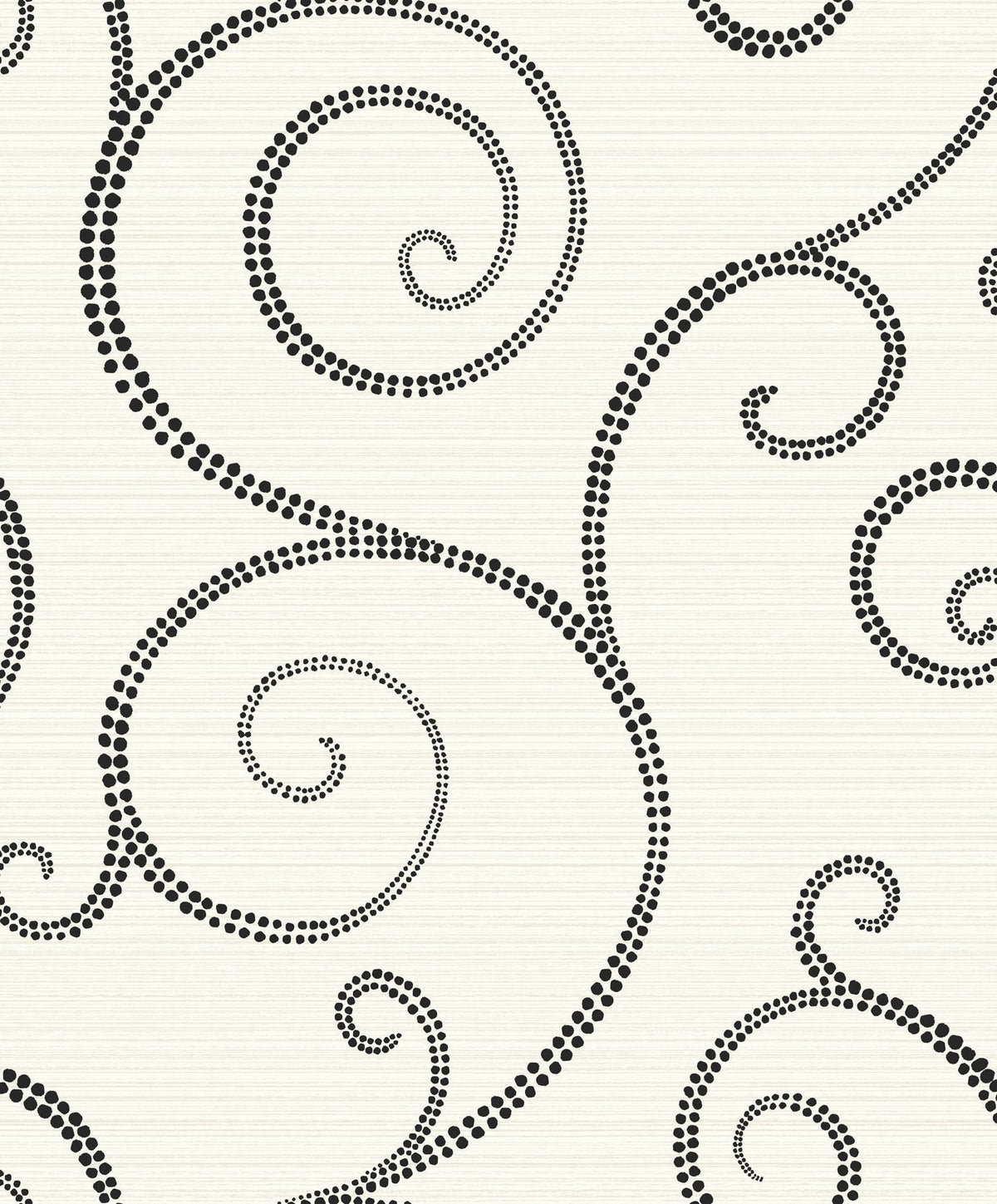 Seabrook Designs Dot Scroll Ivory ZN51600 Wallpaper | 40% Off (Samples)