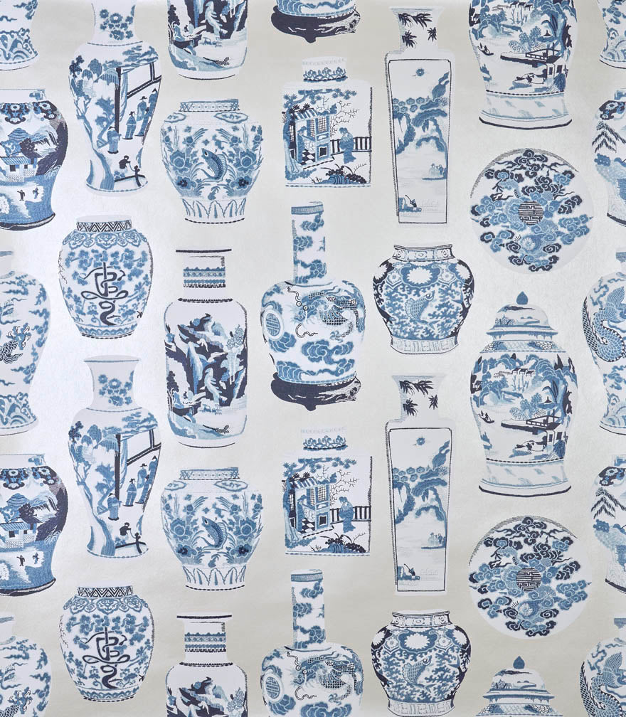 Pierre Frey Qinghua Grand Bleu De Chine FP080002 Sample | 40% Off (Samples)
