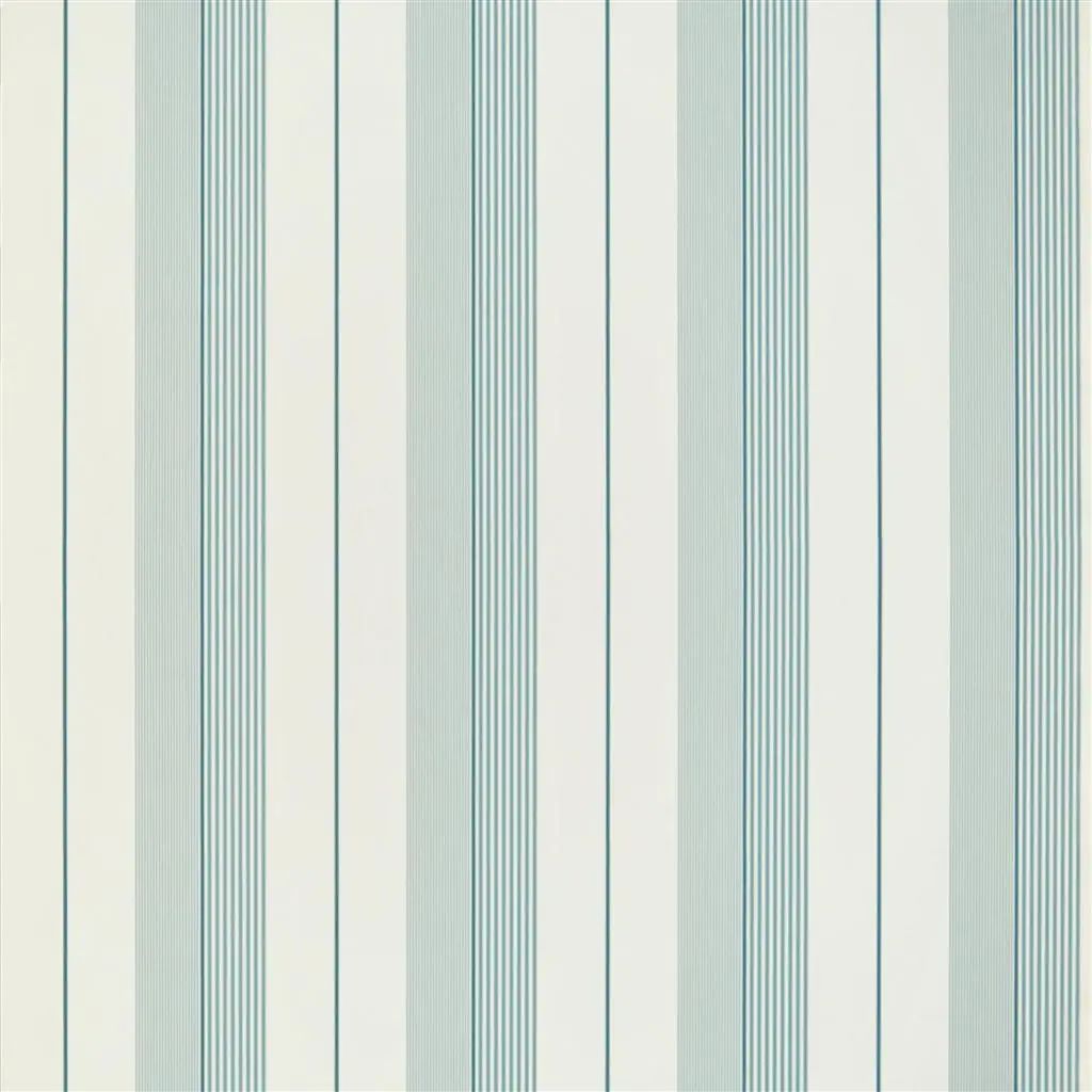 Ralph Lauren Aiden Stripe Teal Blue PRL020/14 Wallpaper | 40% Off (Samples)