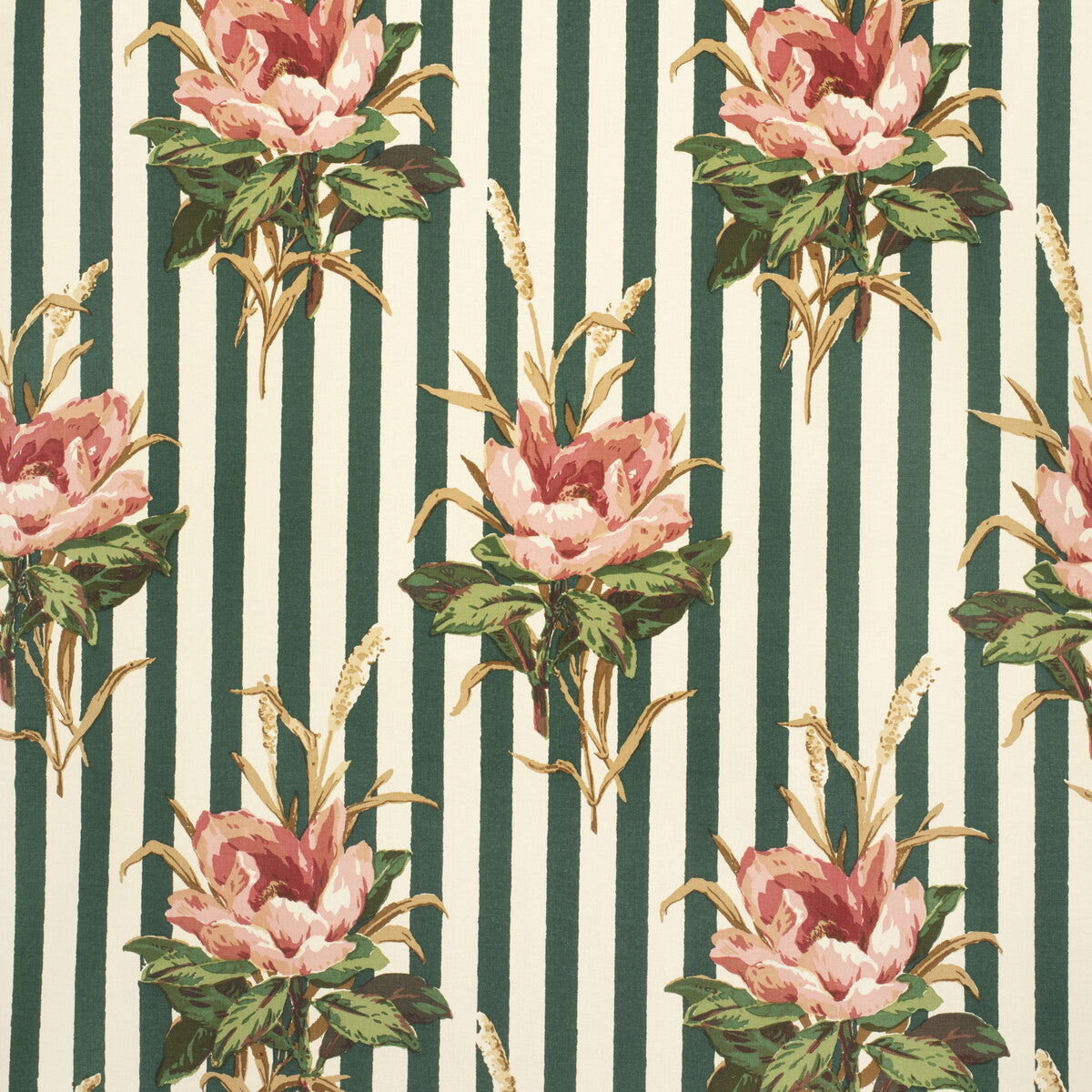 Lee Jofa Melba Flower Stripe Pink 2020144.73.0 Fabric | 40% Off (Samples)