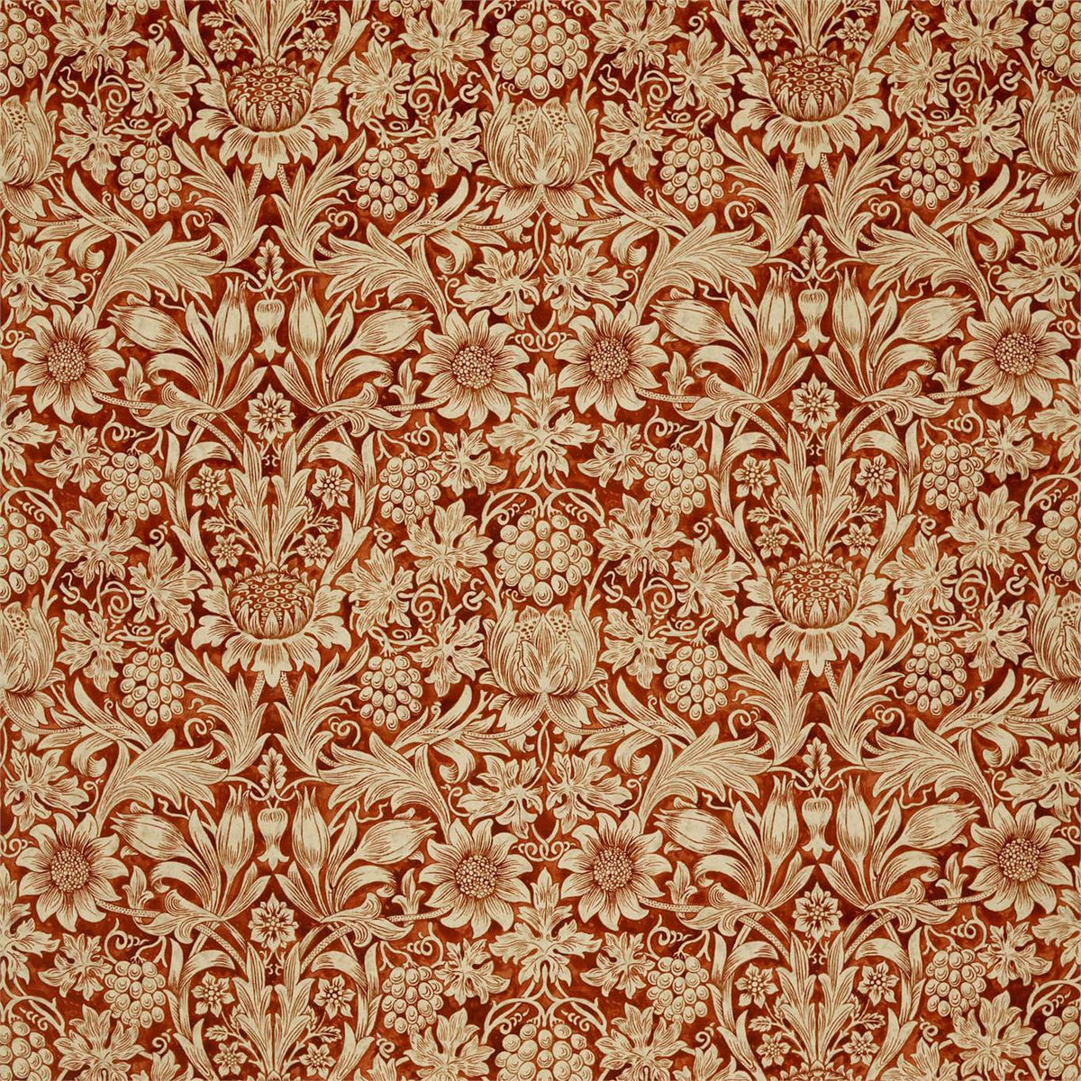 Morris & Co Sunflower Velvet Saffron/Vellum DROF236930 Fabric | 40% Off ...