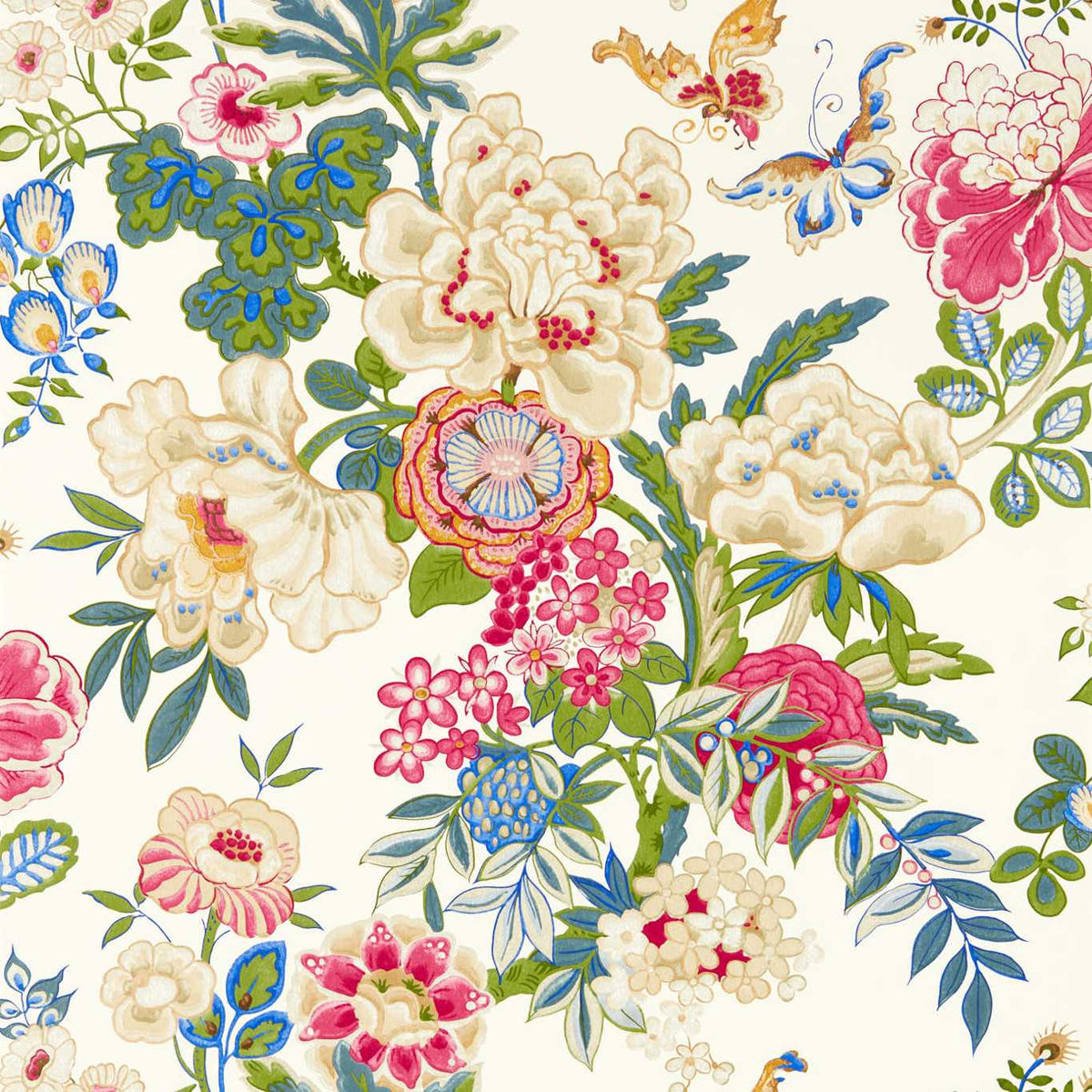 Sanderson Emperor Peony Lotus Pink DWAW217121 Wallpaper | 40% Off (Samples)