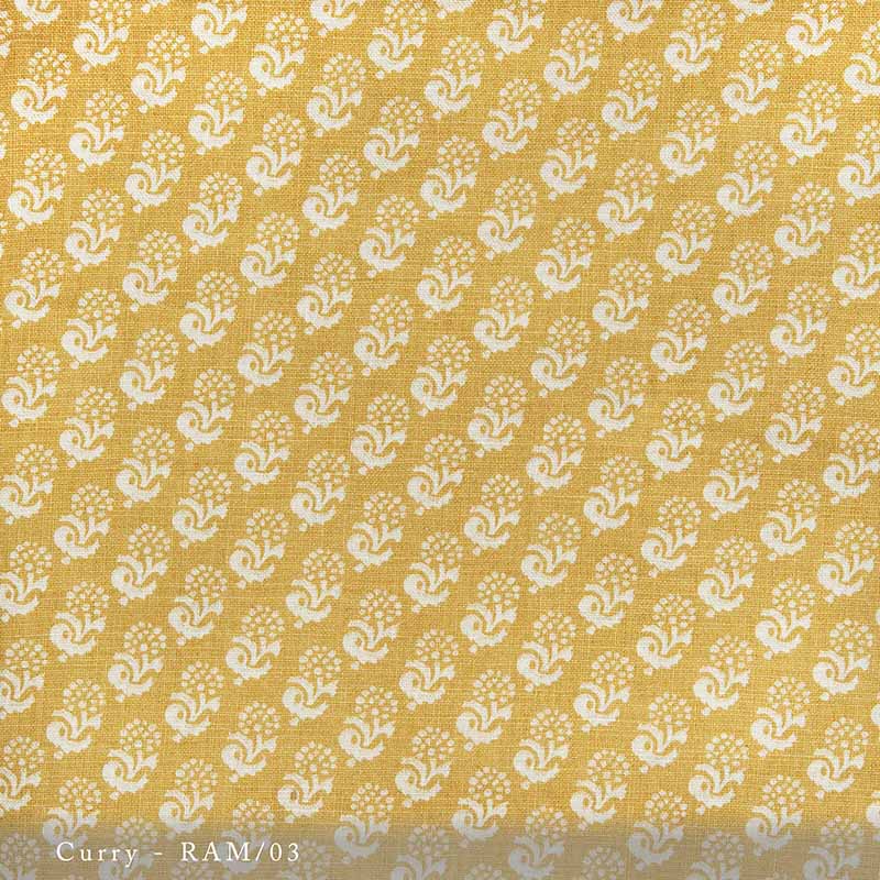 Lisa Fine Rambagh Curry RAM-03 Fabric | 40% Off (Samples)