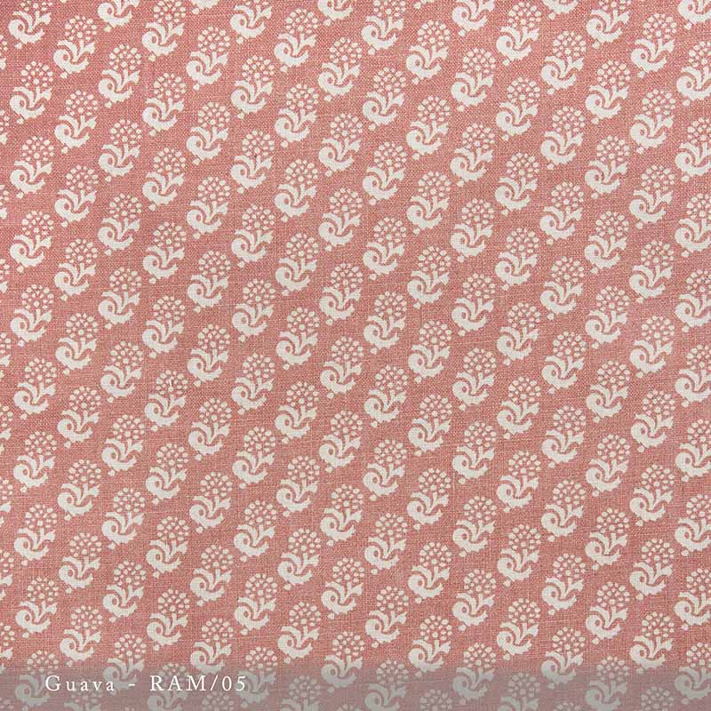 Lisa Fine Rambagh Guava RAM-05 Fabric | 40% Off (Samples)