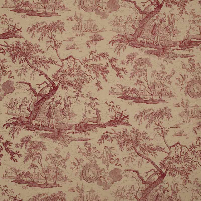 Marvic Textiles La Chasse Cerise 5550-007 Fabric | 40% Off (Samples)