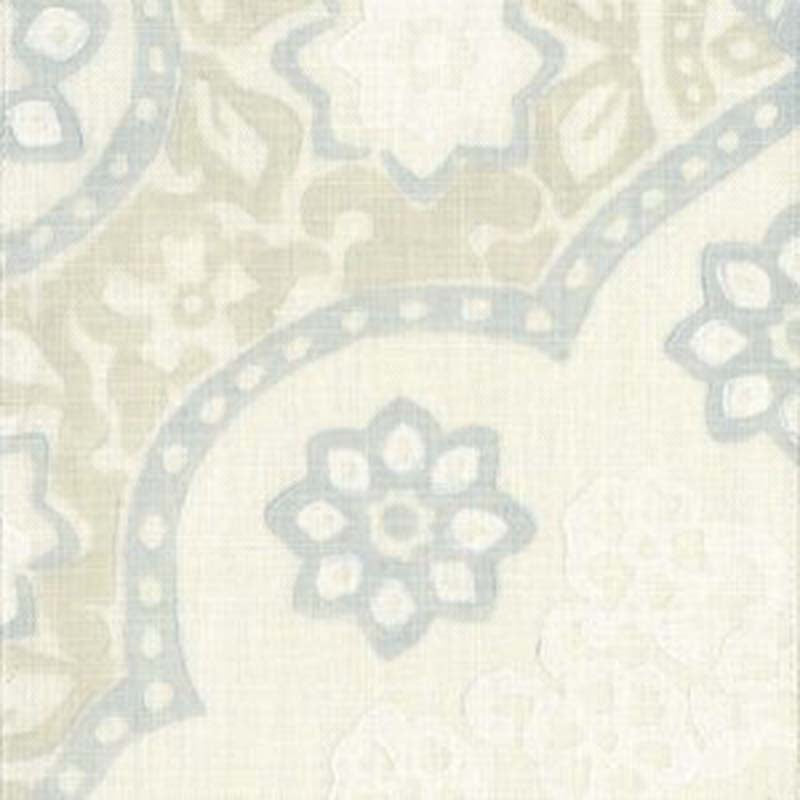 Galbraith & Paul Seville Medallion Snow GP00048 Fabric | 40% Off (Samples)